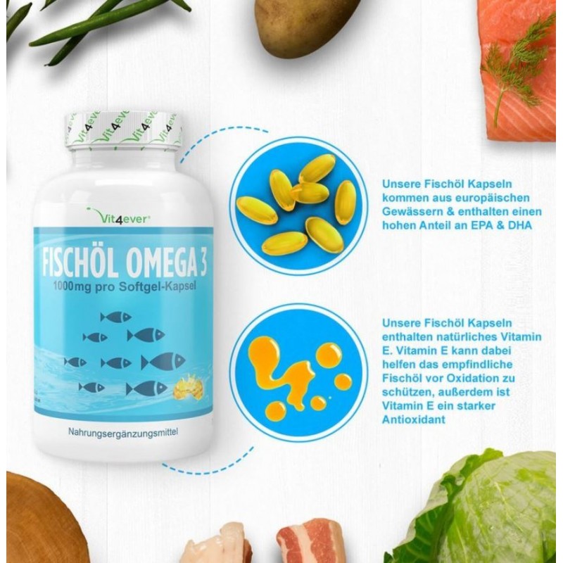 Омега 3 - Рыбий жир Omega 3 XXL - ОГРОМНОЕ количество в банке - 420 ...